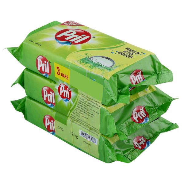 Pril Lime & Vinegar Dishwash Bar 400 g (Pack of 3) - JioMart