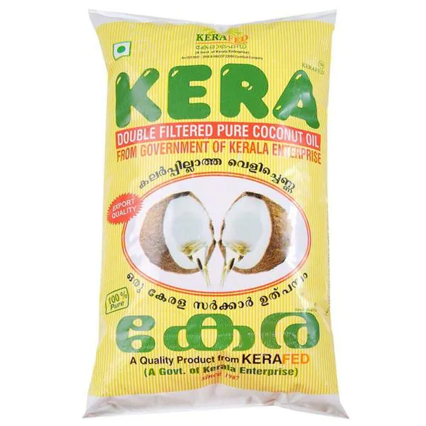 Kera Double Filtered Pure Coconut Oil 1 L - JioMart