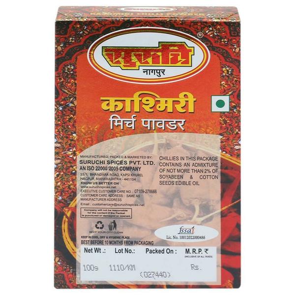 Suruchi Kashmiri Chilli Powder 100 g - JioMart