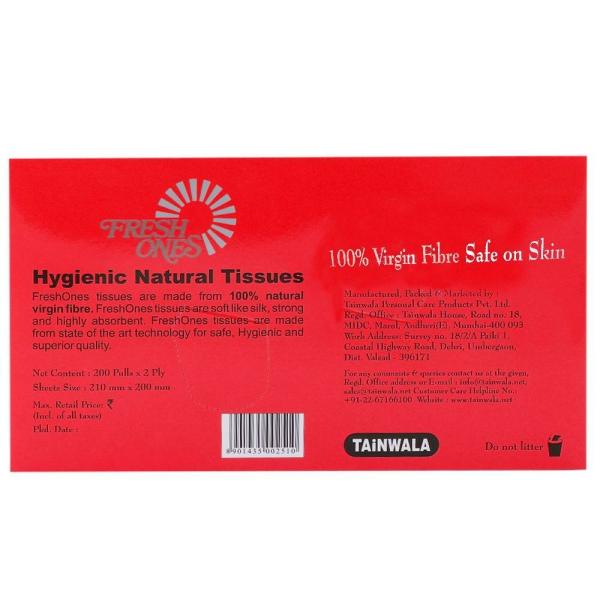 Fresh Ones Soft & Silky 2 Ply Facial Tissue 200 pcs - JioMart