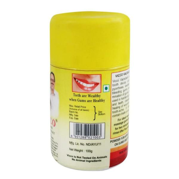 Vicco Vajradanti Ayurvedic Tooth Powder 100 g - JioMart
