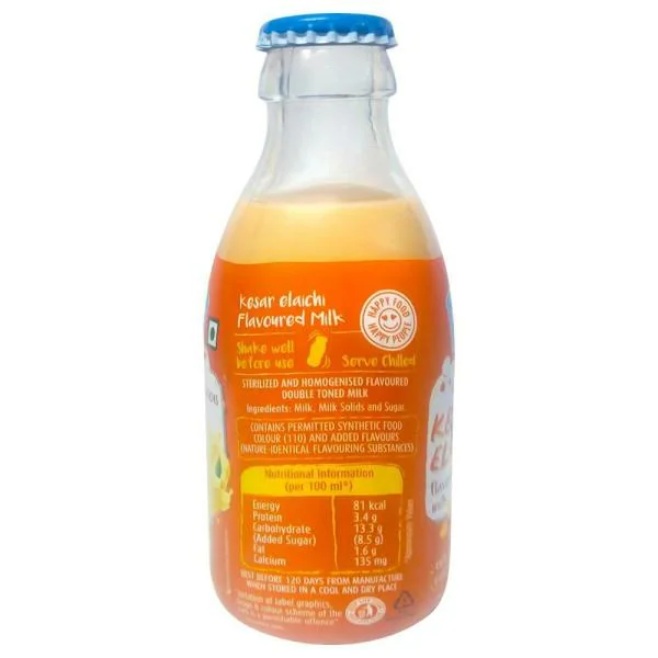 Mother Dairy Kesar Elaichi Flavoured Milk 180 ml (Bottle) - JioMart