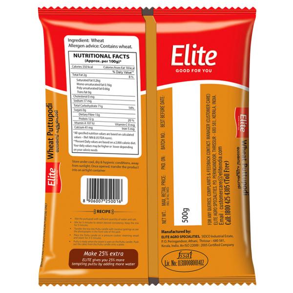 Elite Wheat Puttupodi 500 g - JioMart
