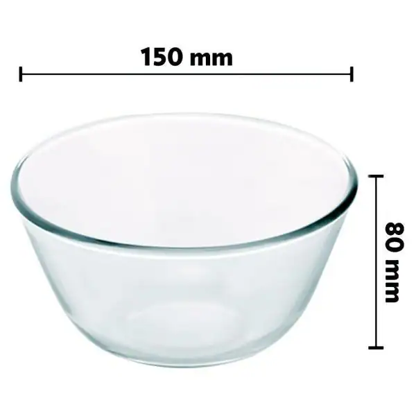 Borosil Round Mixing Glass Bowl 500 ml - JioMart
