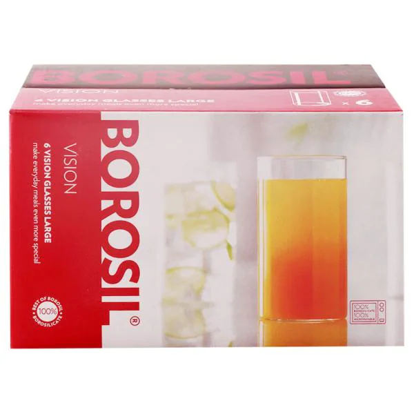 Borosil Vision Glass 350 ml (Set of 6) - JioMart