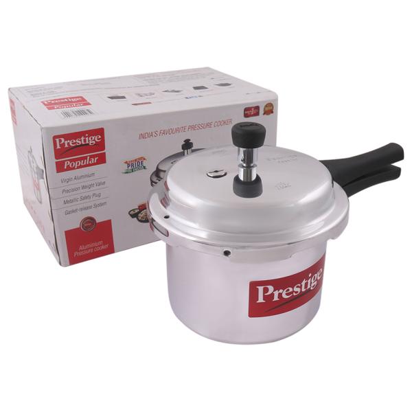Prestige Popular Aluminium Pressure Cooker with Outer Lid 3 L (10003 ...