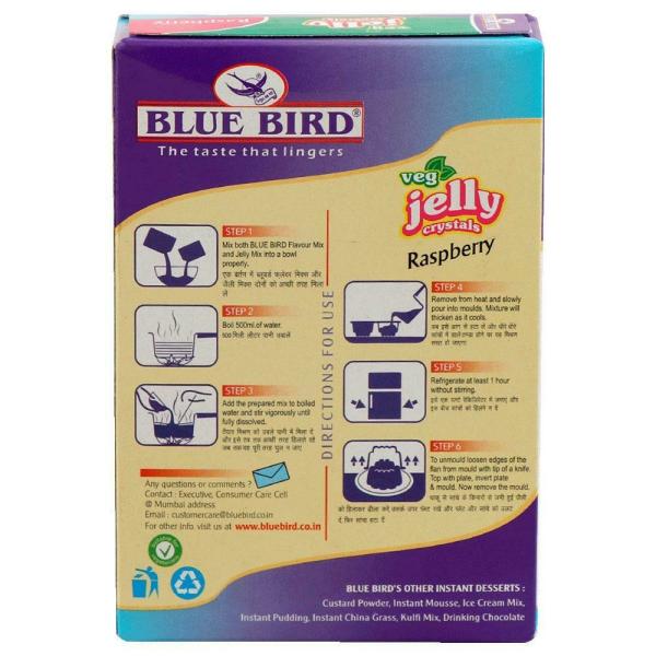 Blue Bird Raspberry Veg Jelly Crystals 100 g - JioMart