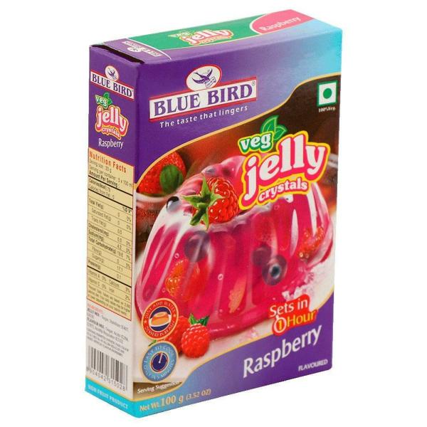 Blue Bird Raspberry Veg Jelly Crystals 100 g - JioMart