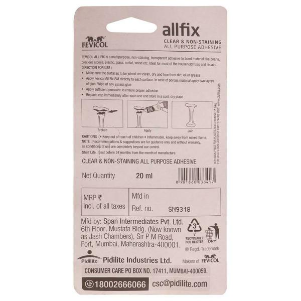 Pidilite Fevicol Allfix Adhesive 20 ml - JioMart