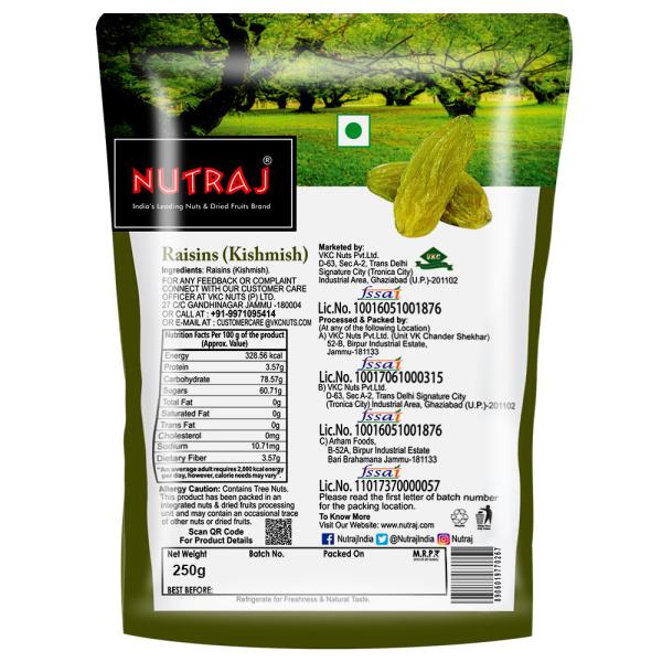 Nutraj Special Raisins / Kishmish 250 g - JioMart