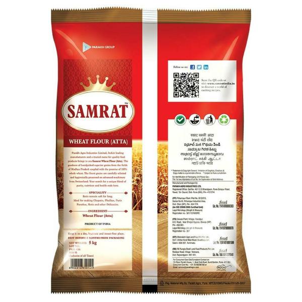 Samrat MP Wheat Flour 5 kg - JioMart