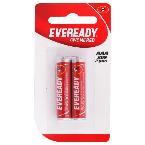 Eveready Red 1012 Carbon Zinc AAA Battery (Pack of 2) - JioMart