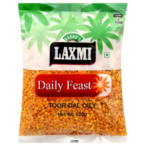 Laxmi Daily Feast Oily Toor Dal 500 g - JioMart