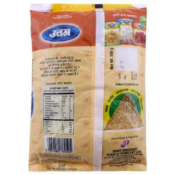Uttam Wheat's Daliya 500 g - JioMart