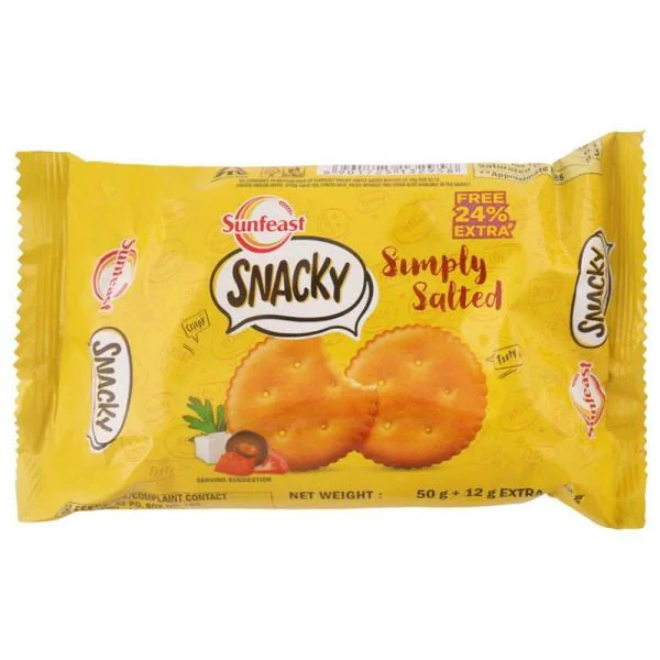 Sunfeast Simply Salted Snacky Crackers 50 g - JioMart