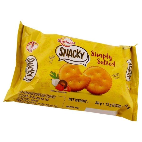 Sunfeast Simply Salted Snacky Crackers 50 g - JioMart