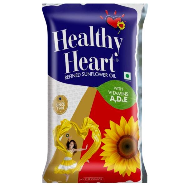 Healthy Heart Refined Sunflower Oil 1 L - JioMart