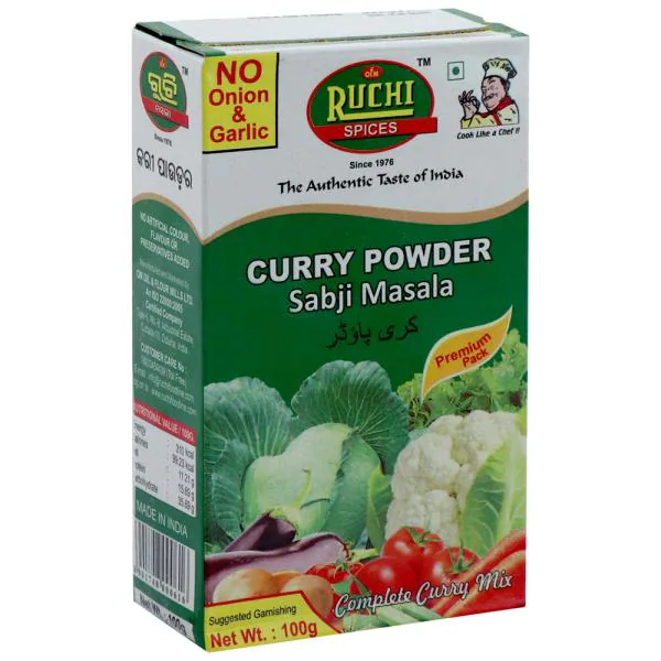 Ruchi Spices No Onion No Garlic Curry Powder (Sabji Masala) 100 g - JioMart
