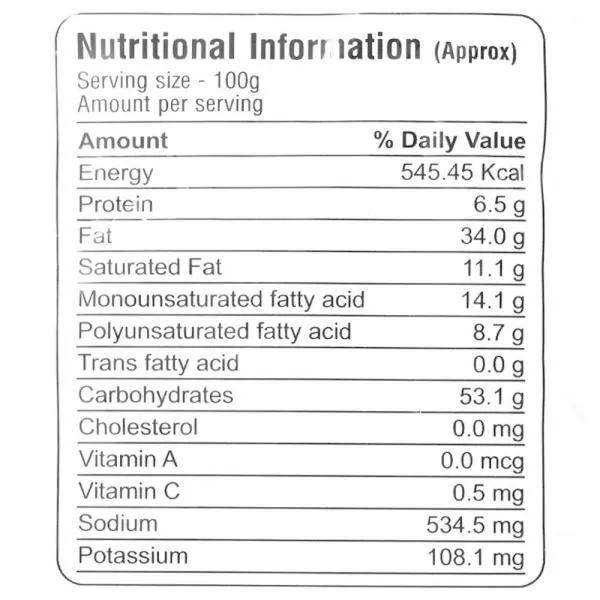 Budhani Bros Salted Potato Wafers 50 g - JioMart