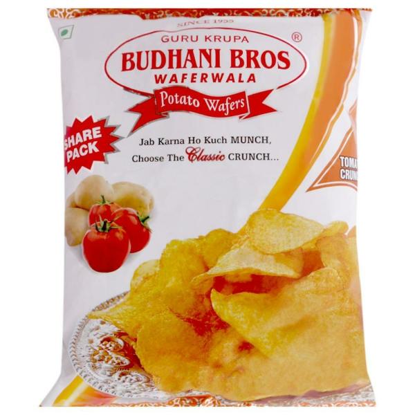 Budhani Bros Tomato Flavoured Potato Wafers 50 g - JioMart