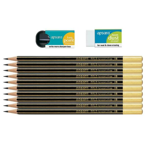 Apsara Gold Pencils (10 pcs) - JioMart