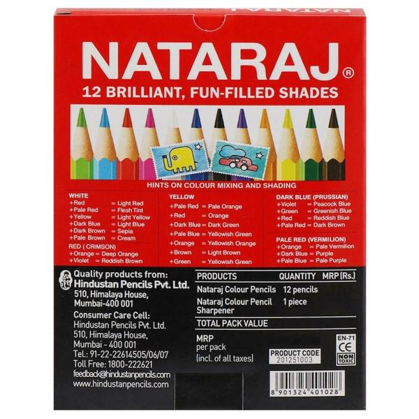 Nataraj Colour Pencils (12 Shades) - JioMart