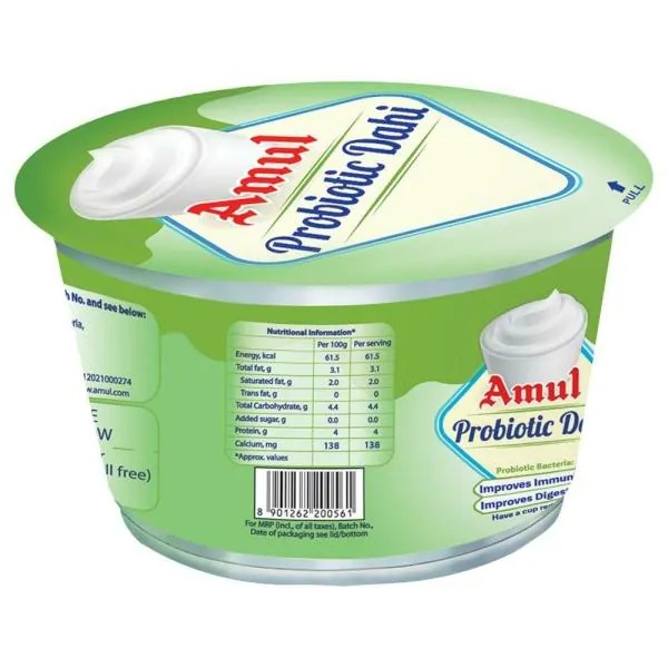 Amul Prolife Probiotic Dahi 200 g (Cup) - JioMart