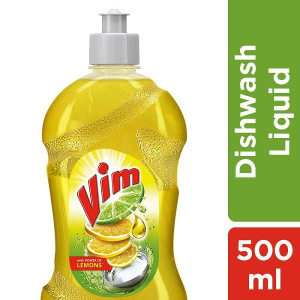 Vim Lemon Dishwash Liquid 500 ml - JioMart