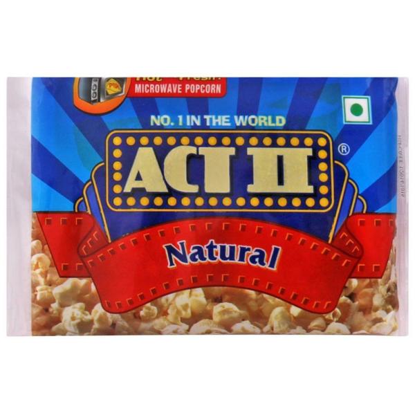 Act II Natural Microwave Popcorn 33 g - JioMart