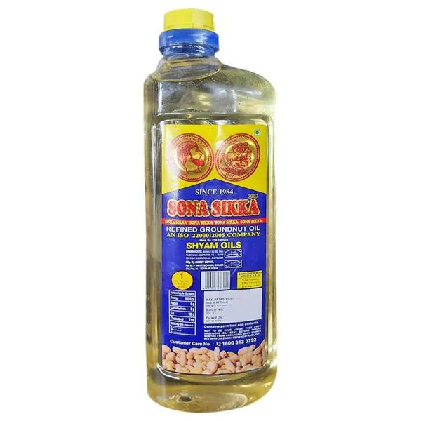 Sona Sikka Refined Groundnut Oil 1 L - JioMart