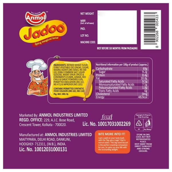 Anmol Jadoo Biscuits 191 g - JioMart