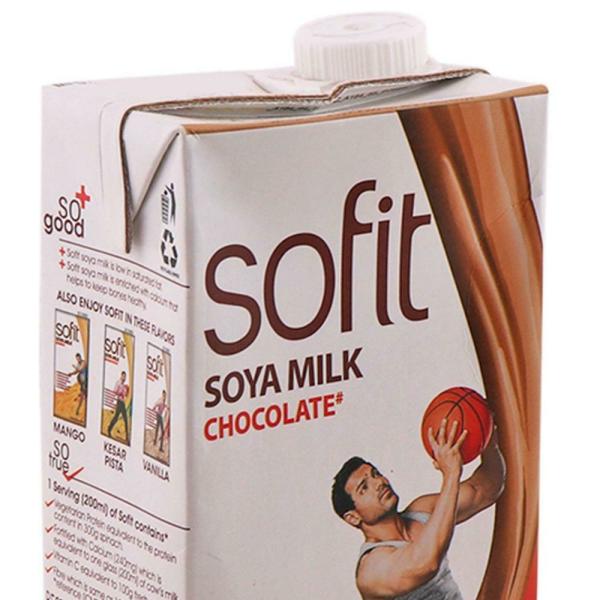 Sofit Chocolate Flavoured Soya Milk 1 L (Tetra Pak) - JioMart
