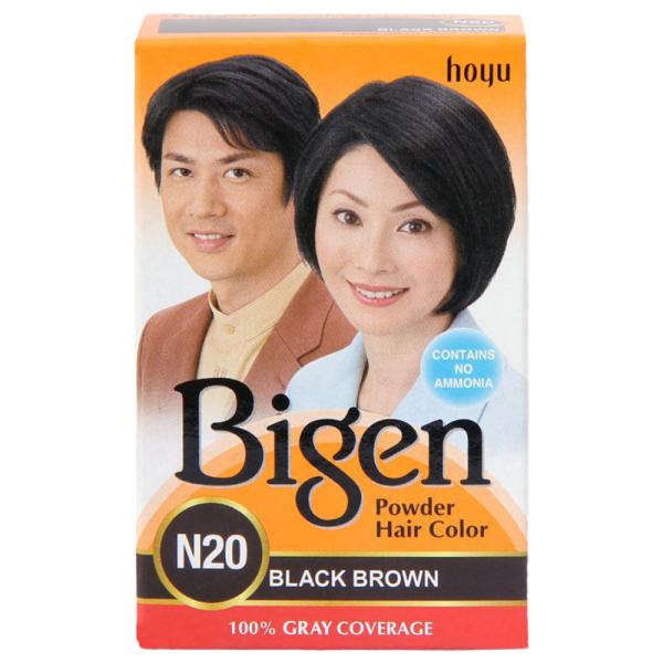 Bigen Powder Hair Color, Black Brown (N20) 6 g - JioMart
