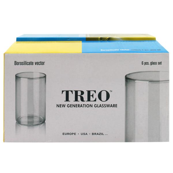 Treo Borosilicate Vector Glass Tumbler 330 ml (Set of 6) - JioMart
