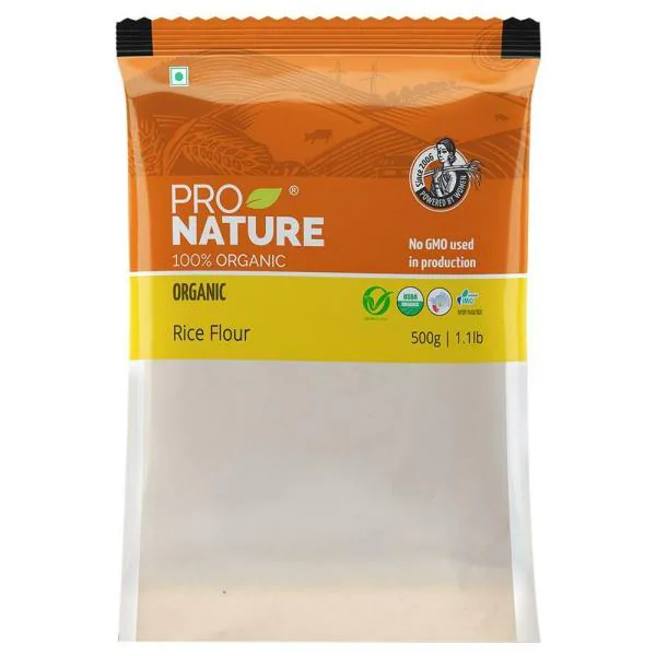 Pro Nature Organic Rice Flour 500 g - JioMart