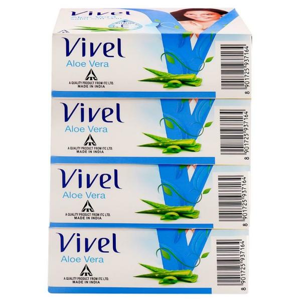 Vivel Aloe Vera Satin Soft Skin Soap 100 g (Pack of 4) - JioMart
