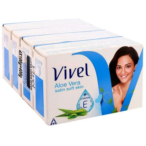 Vivel Aloe Vera Satin Soft Skin Soap 100 g (Pack of 4) - JioMart