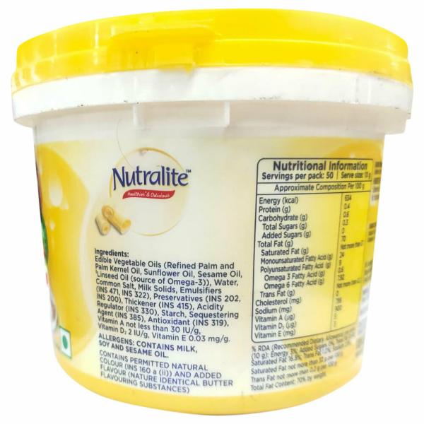 Nutralite New And Improved Fat Spread 500 g (Tub) - JioMart