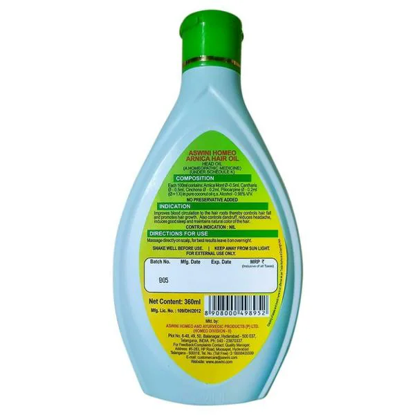 Aswini Hair Oil 360 ml - JioMart