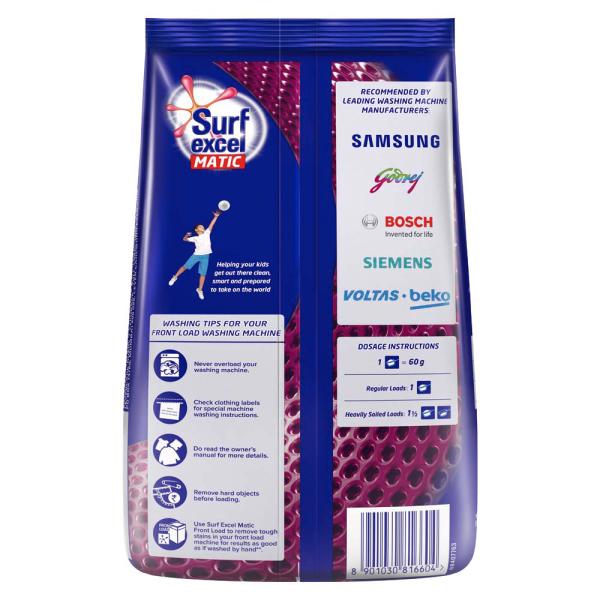 Surf Excel Matic Front Load Detergent Powder 1 kg - JioMart