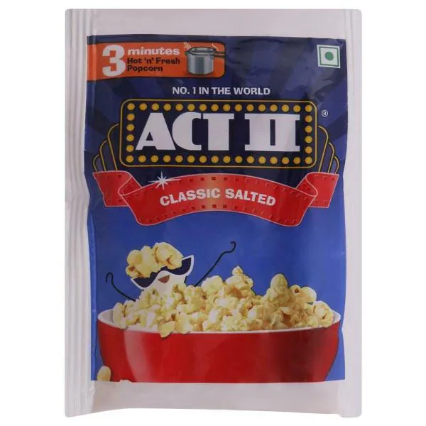 Act II Classic Salted Popcorn 60 g - JioMart