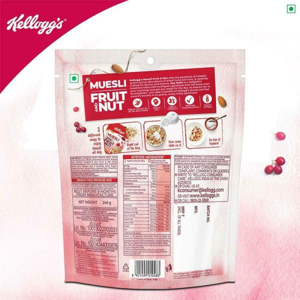 Kellogg's Fruit & Nut Crunchy Muesli 240 g - JioMart