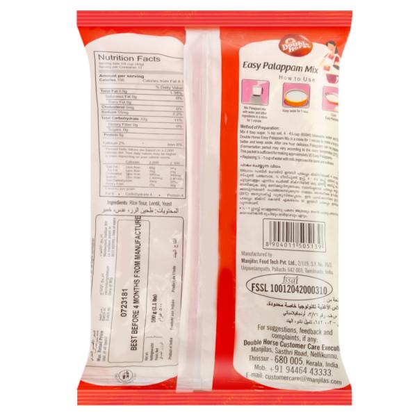 Double Horse Easy Palappam Mix / Rice Pan Cake Mix 500 g - JioMart