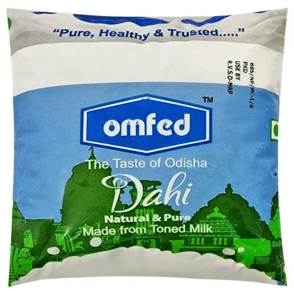 Omfed Toned Milk Curd 500 g (Pouch) - JioMart