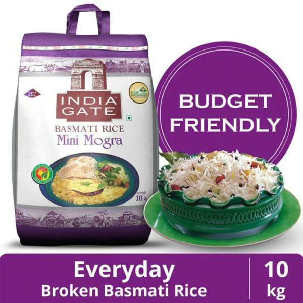 India Gate Mini Mogra Basmati Rice 10 kg - JioMart