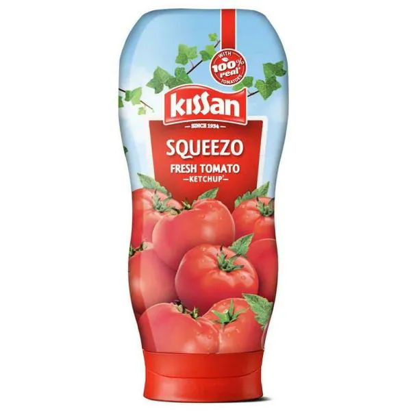 Kissan Fresh Tomato Ketchup Squeezo 450 g - JioMart
