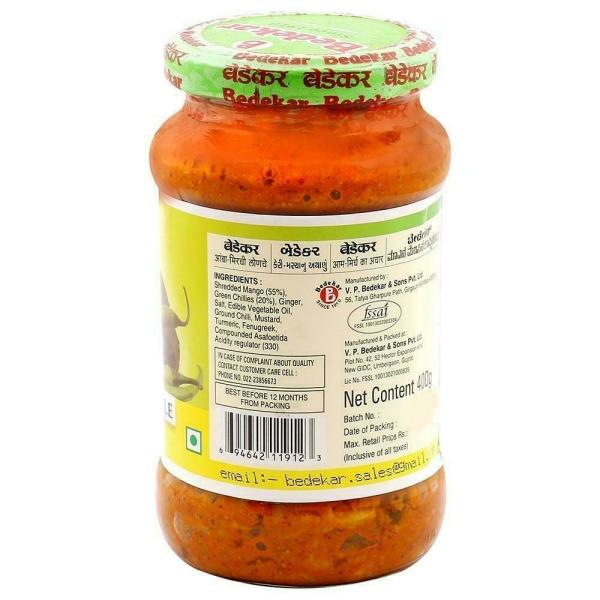 Bedekar Premium Mango Chilli Pickle 400 g - JioMart