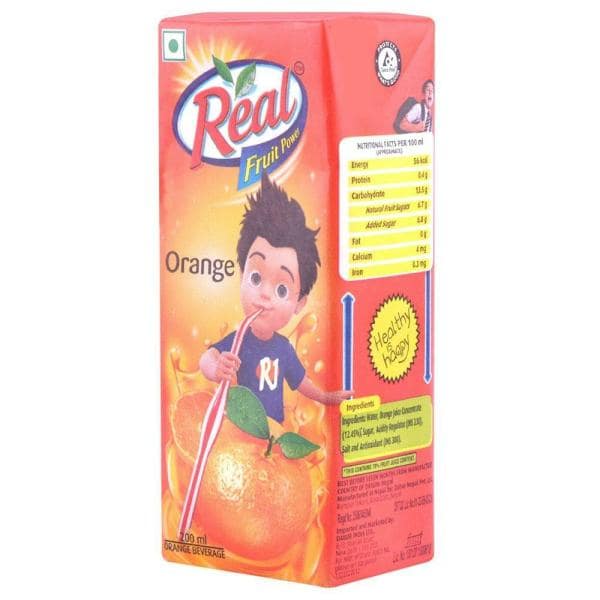 Real Orange Juice 180 ml - JioMart