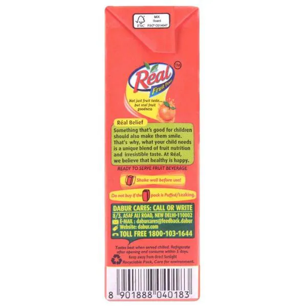 Real Orange Juice 180 ml - JioMart