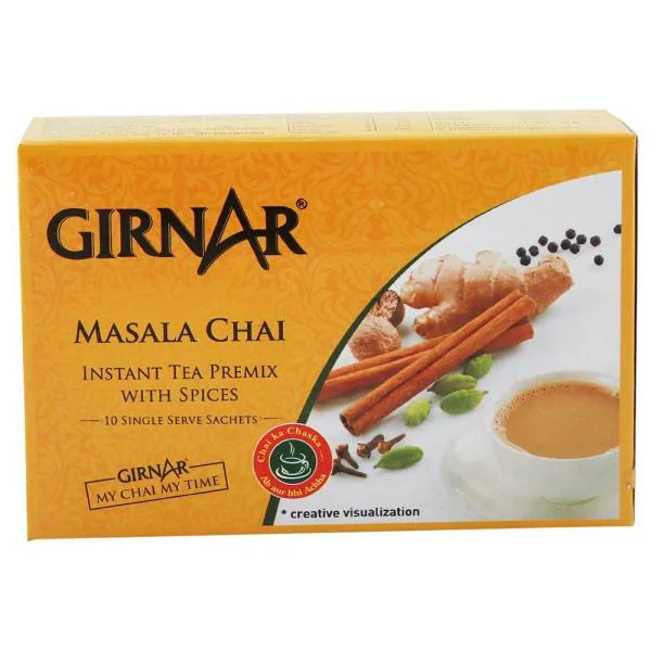 Girnar Masala Chai Instant Tea Premix 14 g (10 Sachets) - JioMart